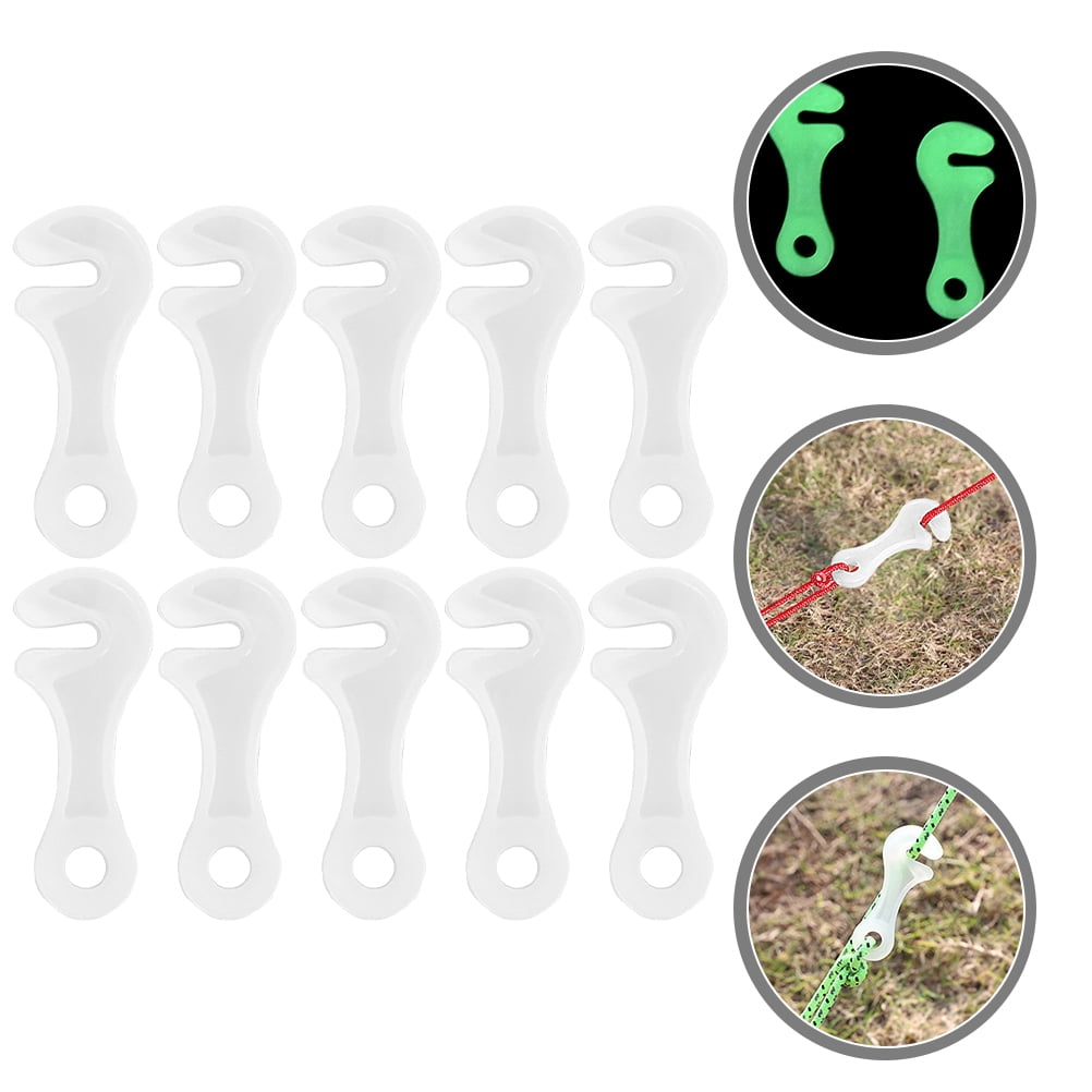 PBPBOX 10Pcs Wind Rope Buckle Plastic Tent Fasteners for Outdoor ...
