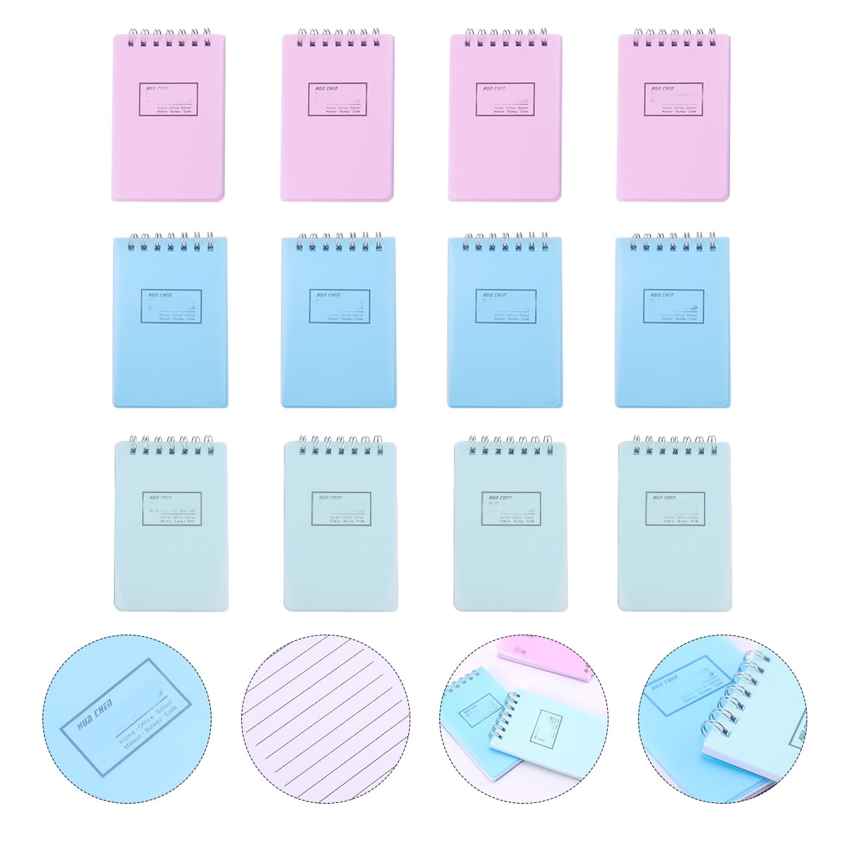 PBPBOX Coil Notebook Set Assorted Color 12Pcs - Walmart.com
