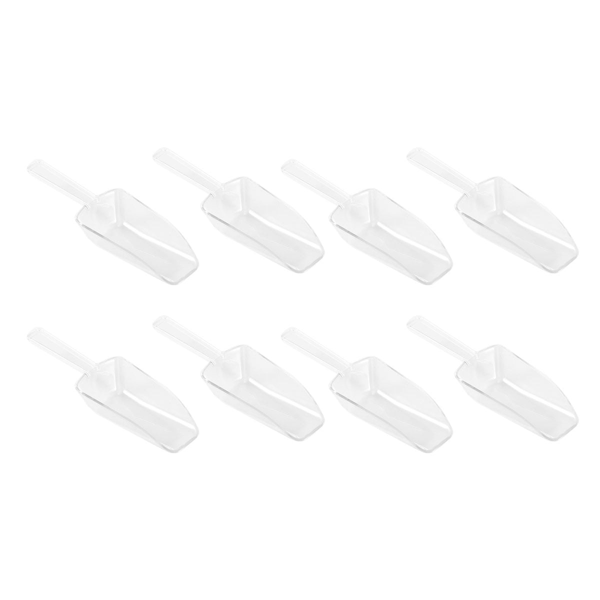 PBPBOX Plastic Scoop Mini Clear 12Set 5.5x1.8x1.2in - Walmart.com