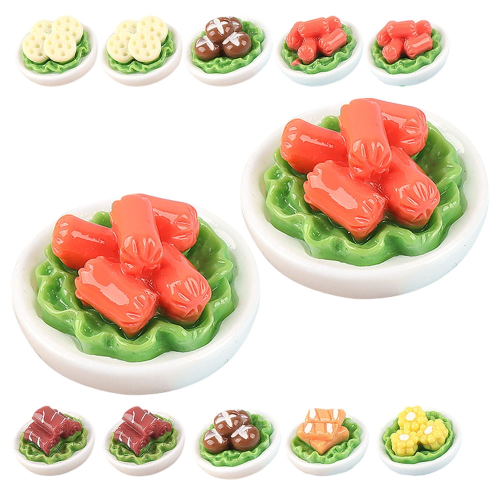 PBPBOX 12pcs Mini House Vegetable Model Resin Photography Props for ...