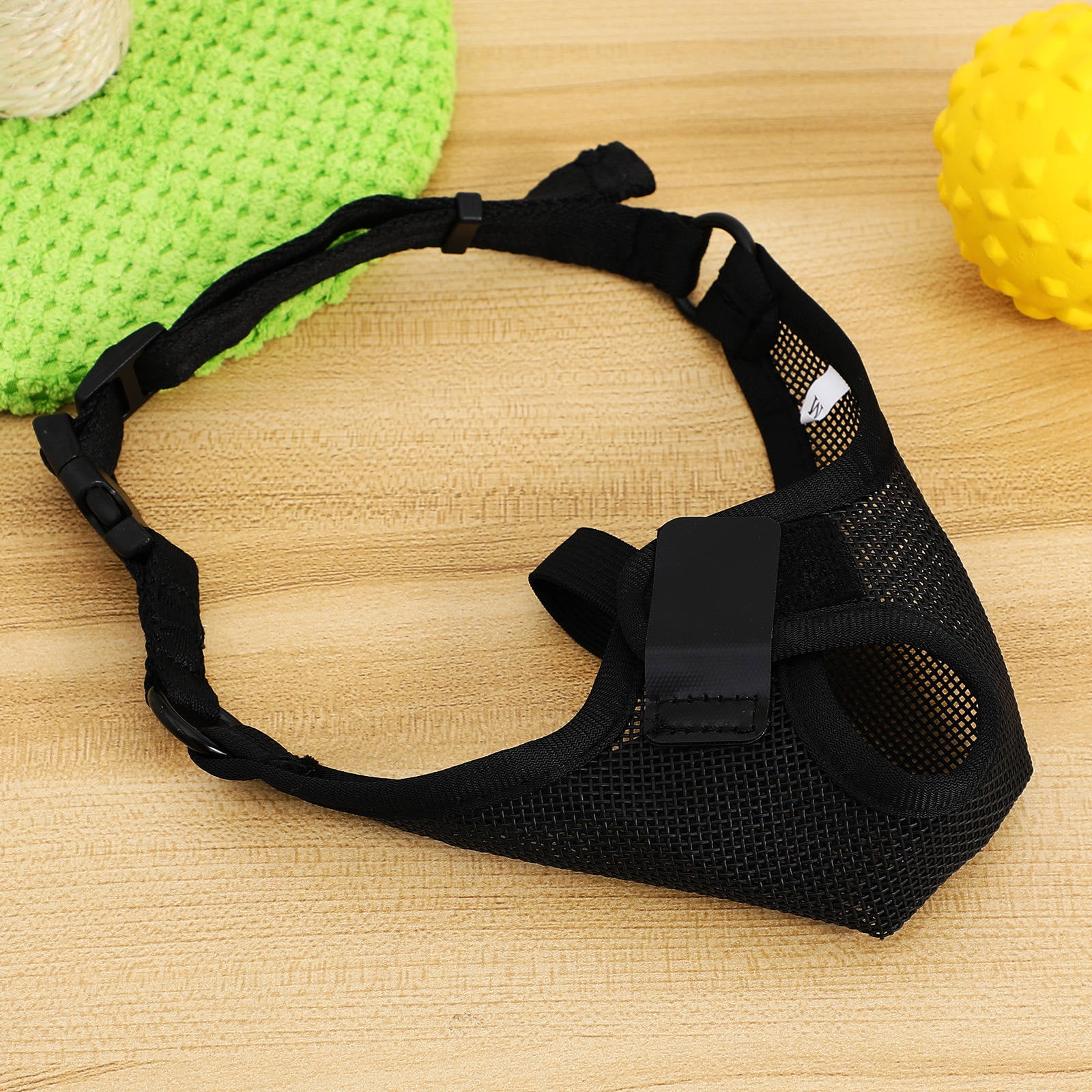 PBPBOX Dog Muzzle Black Polyester 1Set 6.7x5.3x0.4In - Walmart.com