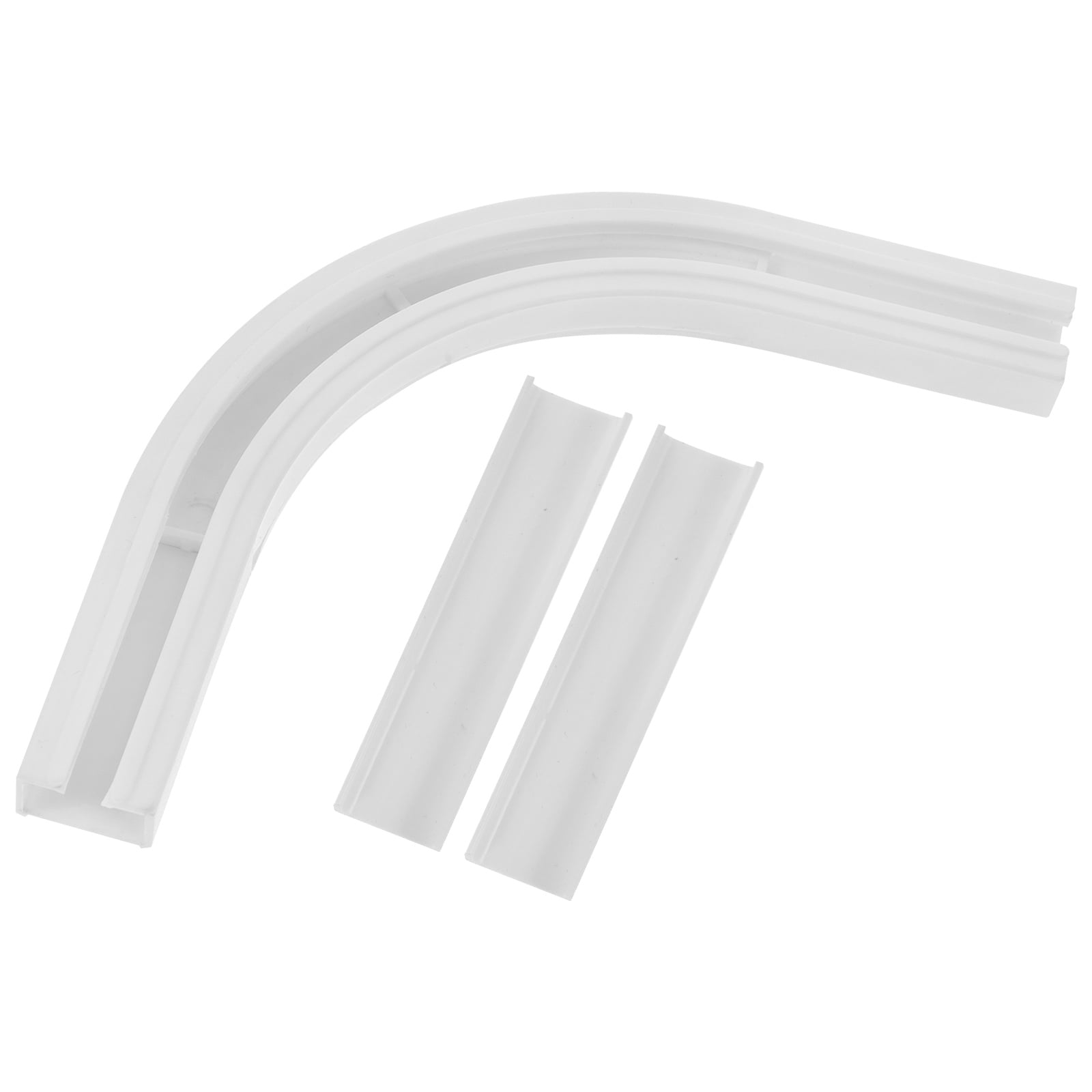 PBPBOX 1Pack Curtain Track Connector White Plastic 90 Degree Angle for ...