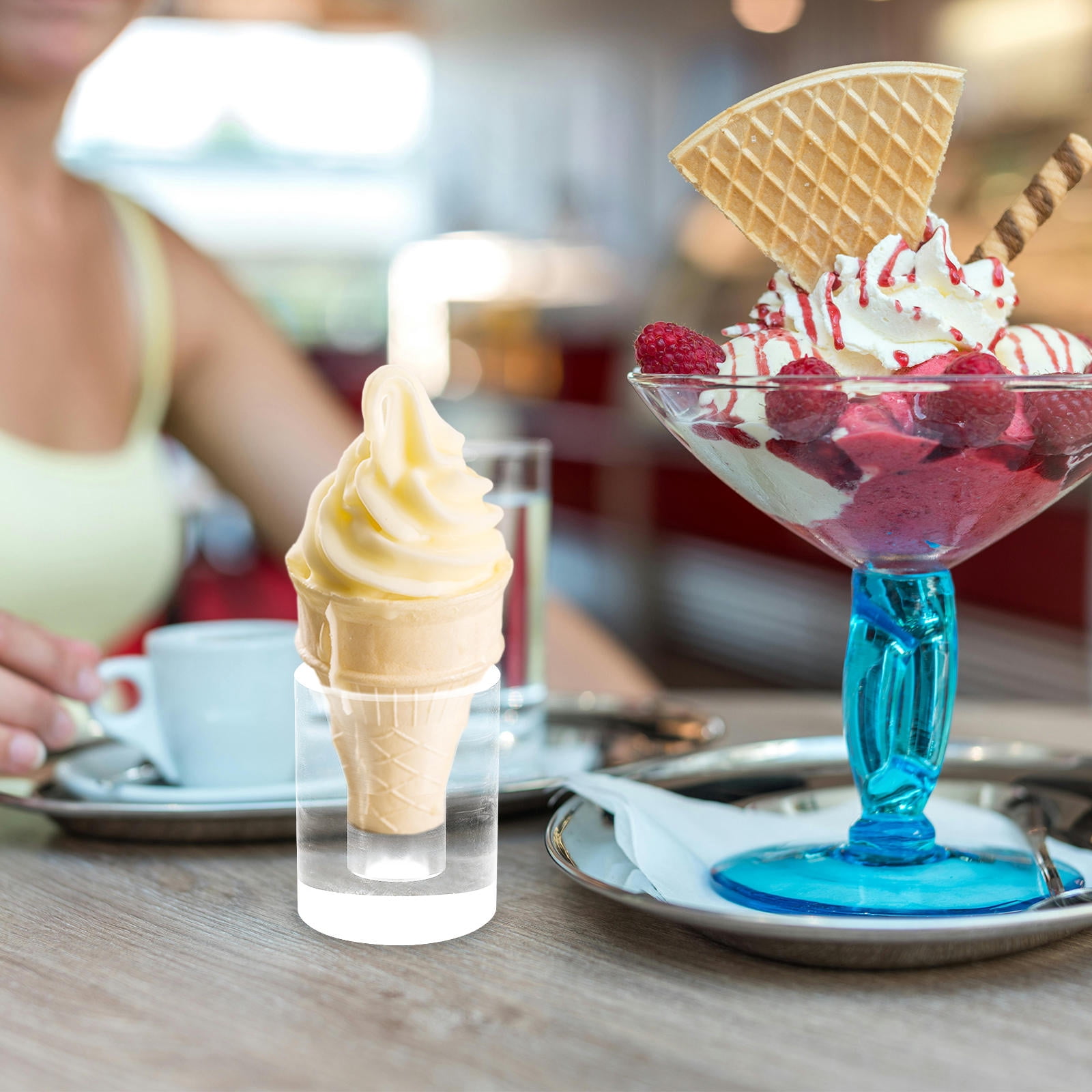PBPBOX 1Pack Ice Cream Cone Display Stand 1.97x1.57x1.18in for Daily ...