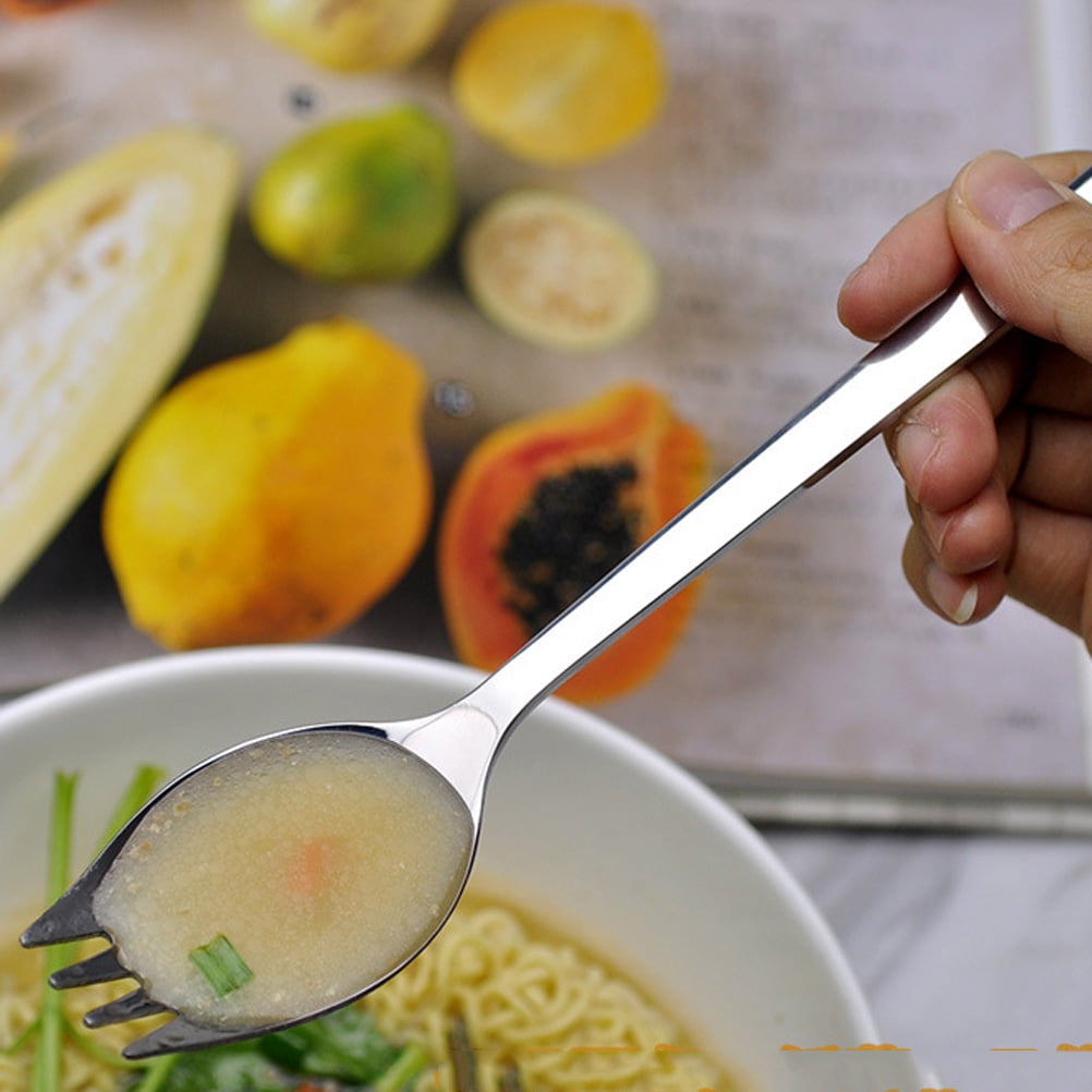 PBPBOX 1Pack Stainless Steel Spoon 304 Heavy Duty Spork for Serving ...