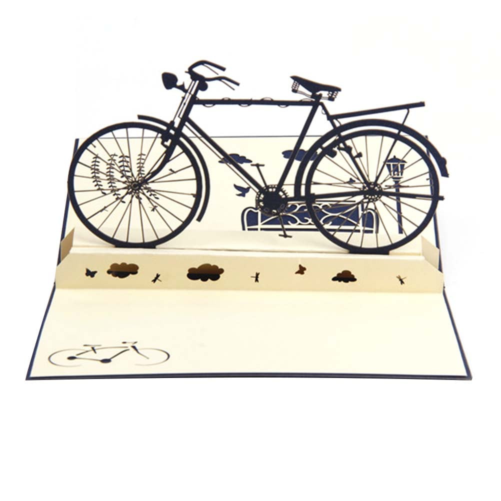 PBPBOX 1Pcs Interesting Fathers Day Greeting Card Retro Bike Style ...