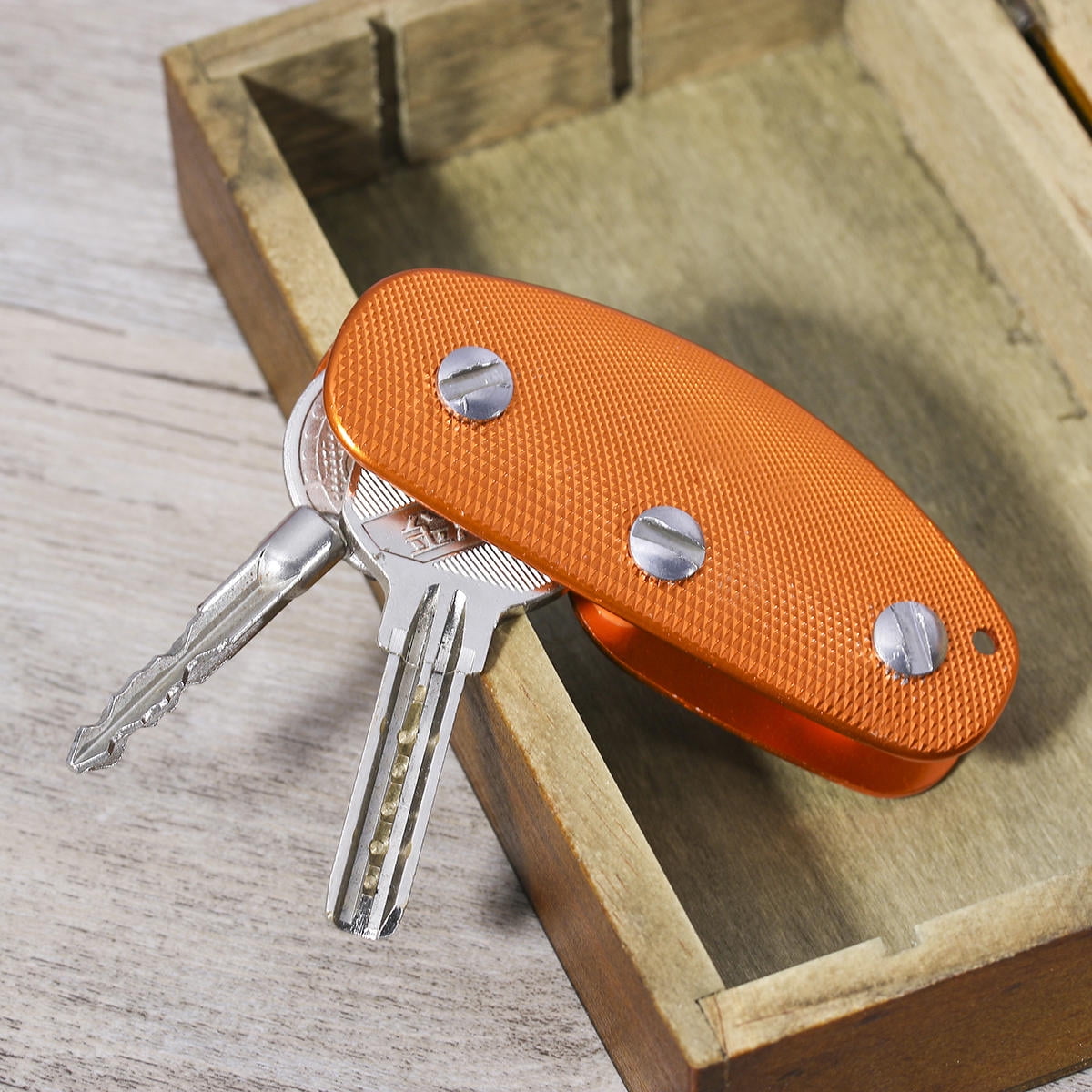 PBPBOX 1Pcs Portable Key Holder Orange Aluminium Alloy Equipment Clip ...