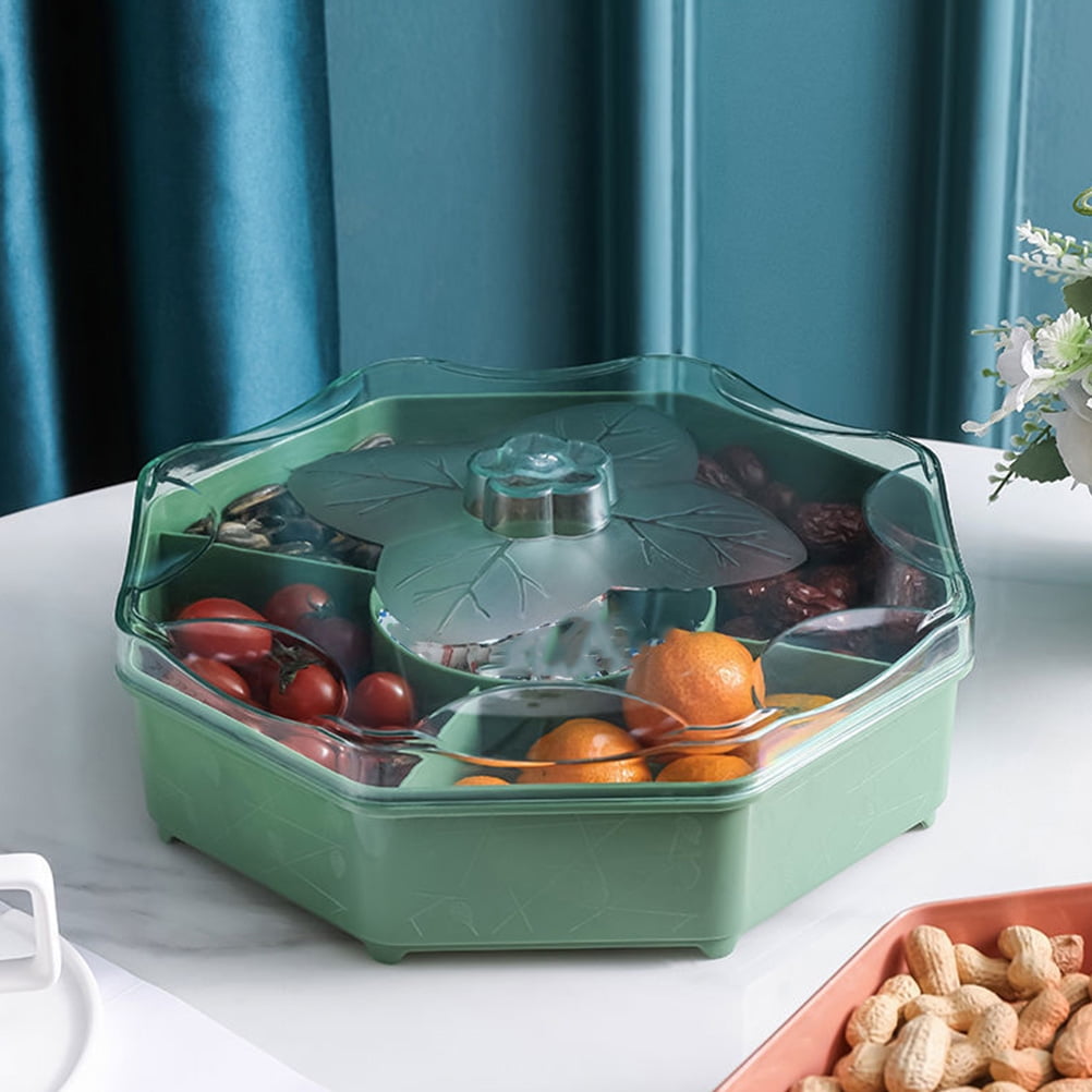 PBPBOX Green Snack Storage Box with Lid for Candy and Dried Fruit ...