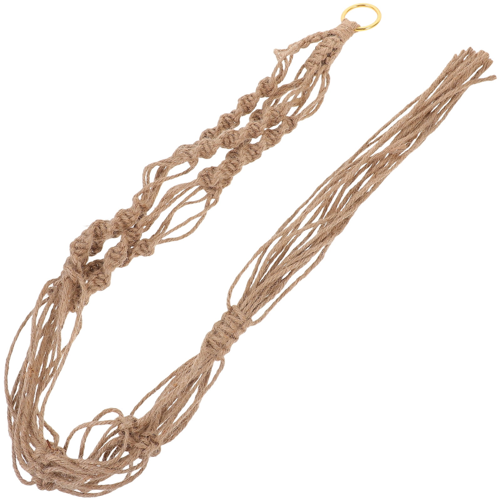 PBPBOX 1Set Stainless Steel Ring 4 Leg Macrame Indoor Hanging Plants ...