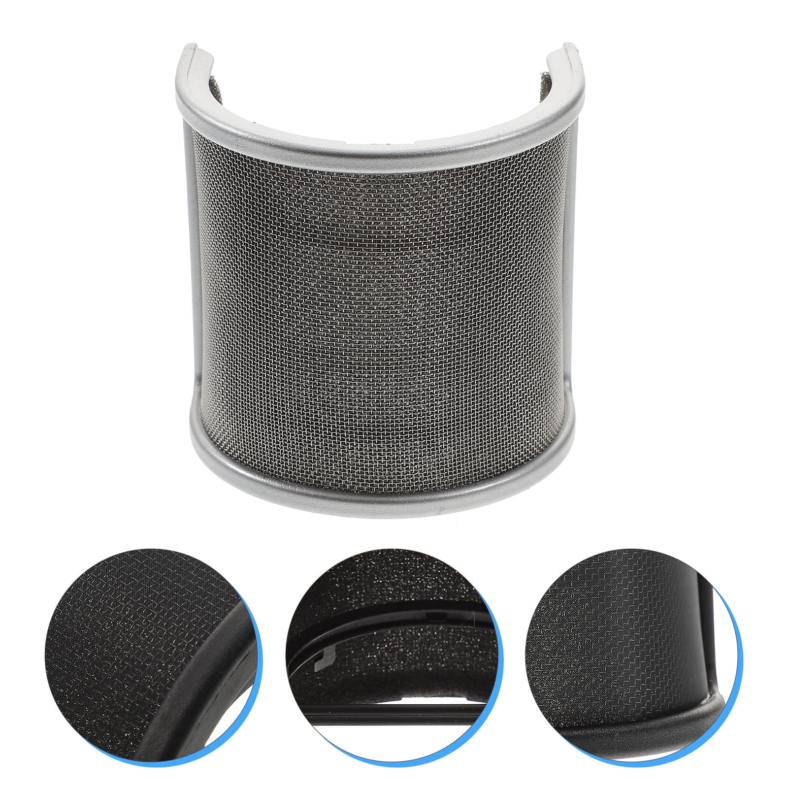 PBPBOX Mic Filter Shield Microphone Pop Filter Rubber 1Pack 3.1X2.8In ...