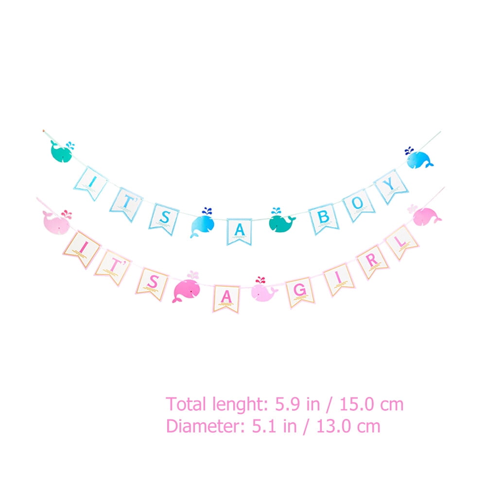 PBPBOX 2Sets Unique Gender Reveal Party Decorations Assorted Color ...