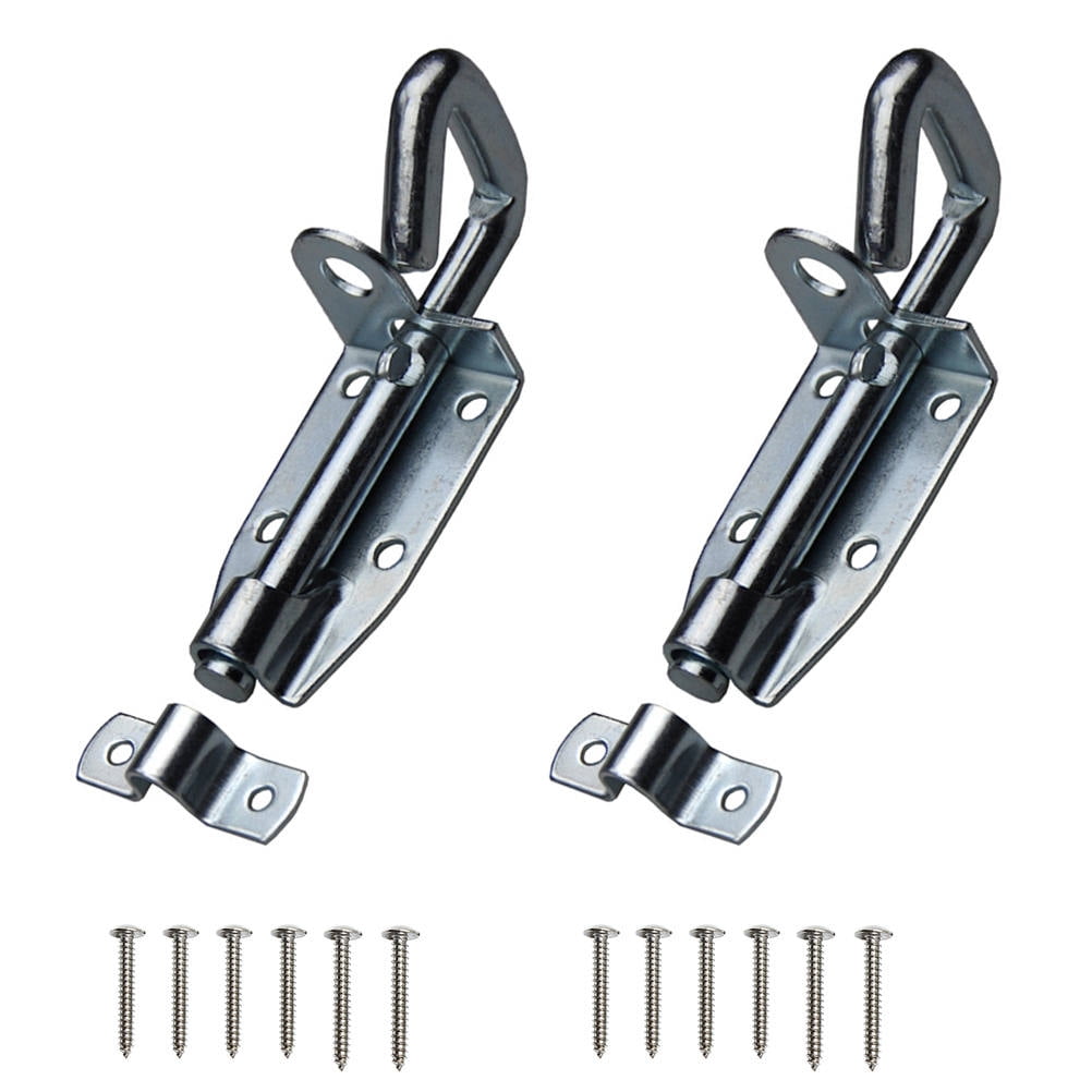 PBPBOX 2 Sets Bolt Locks for Doors Carbon Steel Locking Mechanism for ...