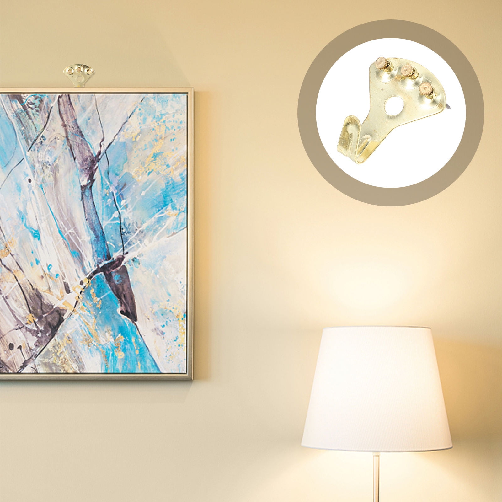 PBPBOX 20Sets Golden Photo Frame Hangers Heavy Duty Picture Frame Hooks ...