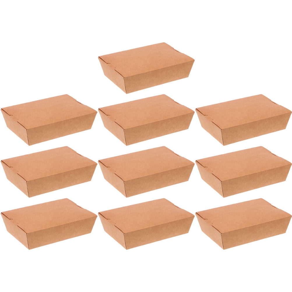 PBPBOX 20Pack Bakery Pizza Boxes Flipped Lid Kraft Paper Transportation ...