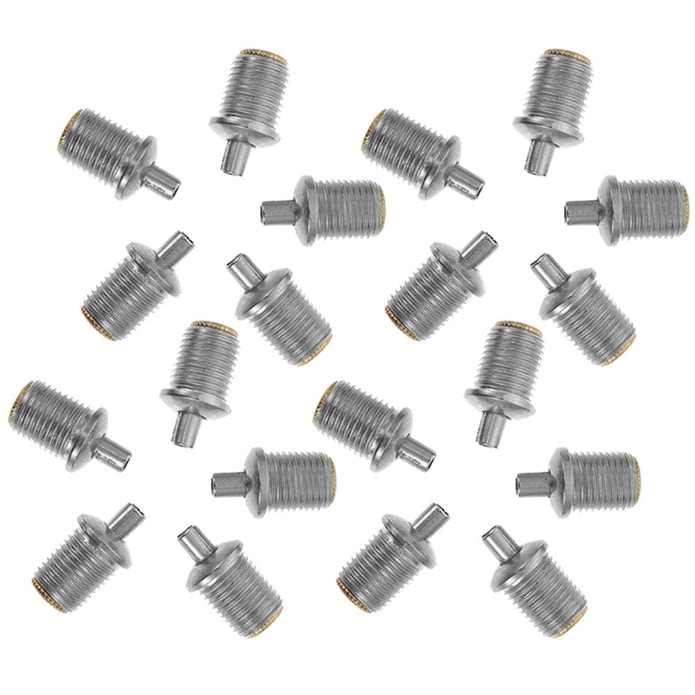PBPBOX 20Pcs Wire Rope Screw Clamp Plated Silver Easy Install Clamp for ...