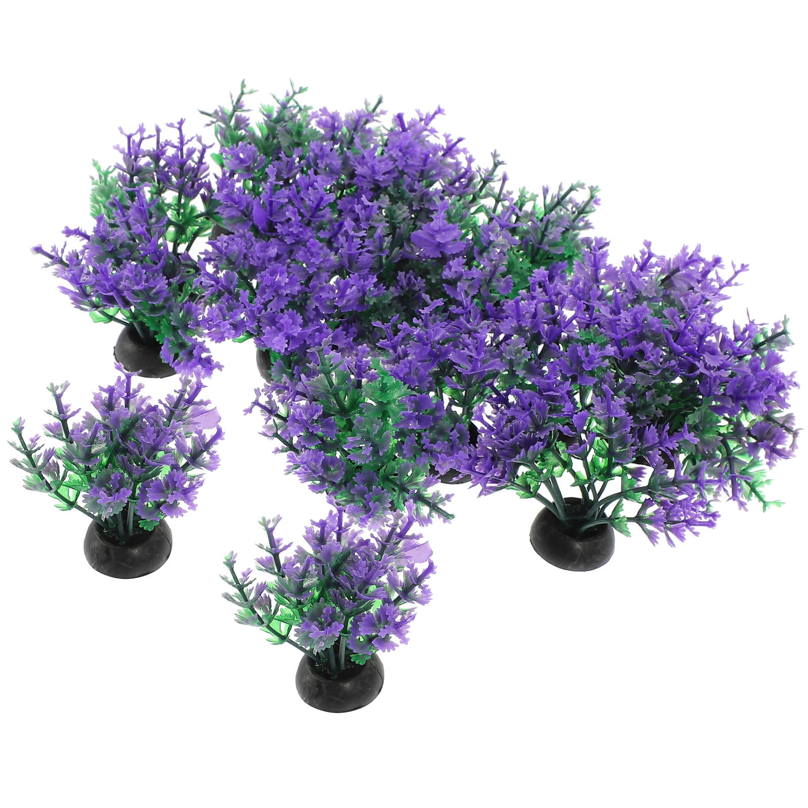 PBPBOX 20Pcs Aquarium Grass for Fish Tank Multi Colored Plastic Hiding ...