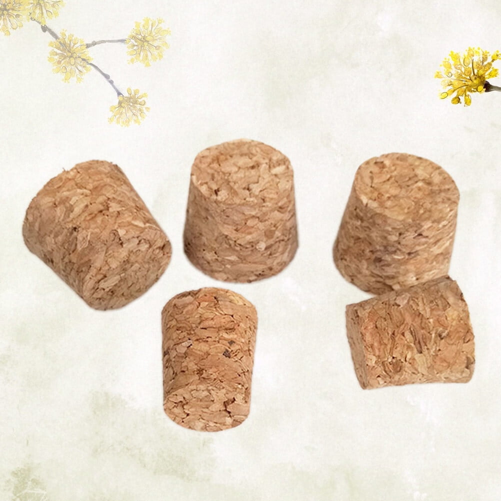 PBPBOX 20Pcs Small Cork Stoppers for Bottles Cone Shape Airtight Seal 1 ...