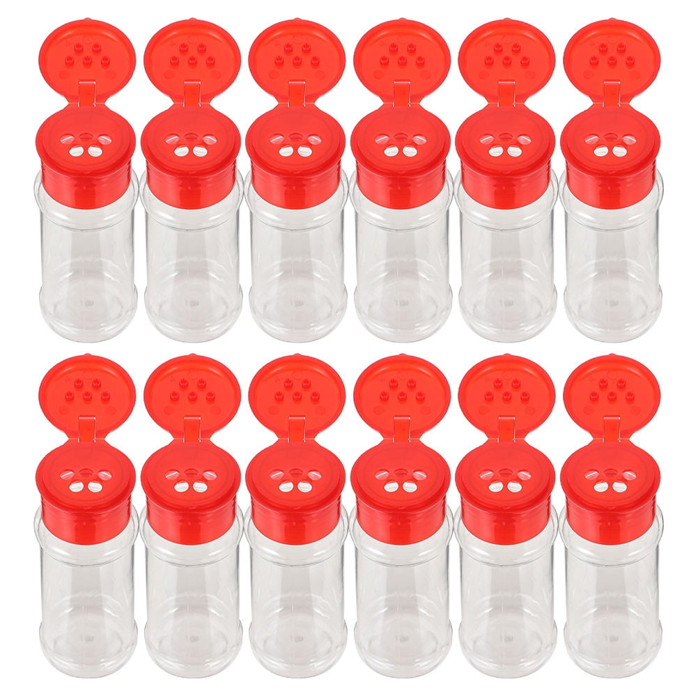 PBPBOX 24Pack Spice Storage Containers Red Plastic Assorted Color for ...