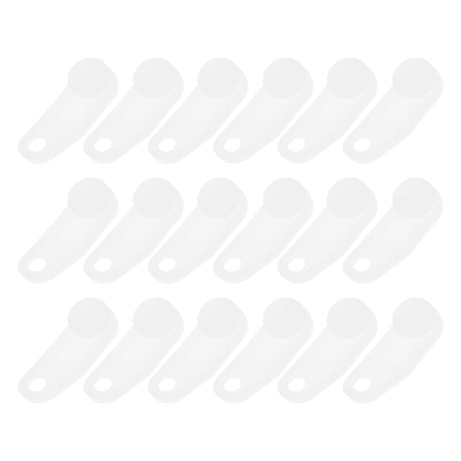 PBPBOX Plastic Curtain Clips Curtain Track Gliders White Abs 24Pcs ...