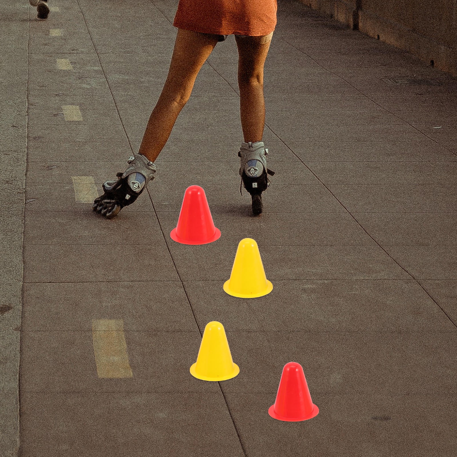 PBPBOX 25Pcs Durable Plastic Agility Cones for Sports and Exercise ...