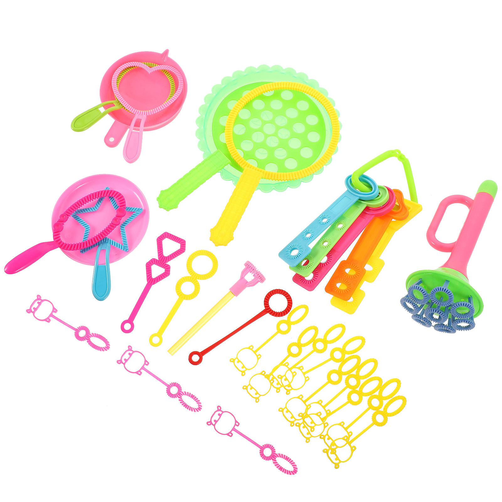 PBPBOX 26pcs Bubble Wand For Fun Bubble Sticks With Trays Bubble Making ...