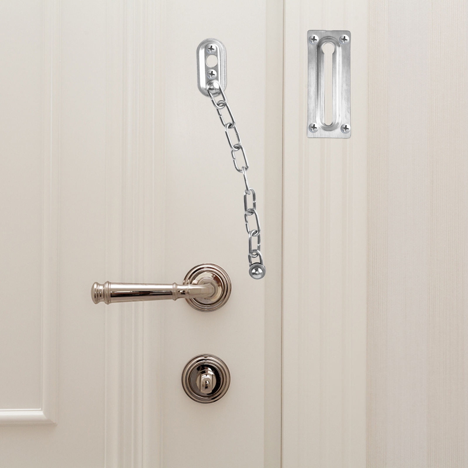 PBPBOX 2Pack Security Chain Lock for Front Doors Stainless Steel Safety ...