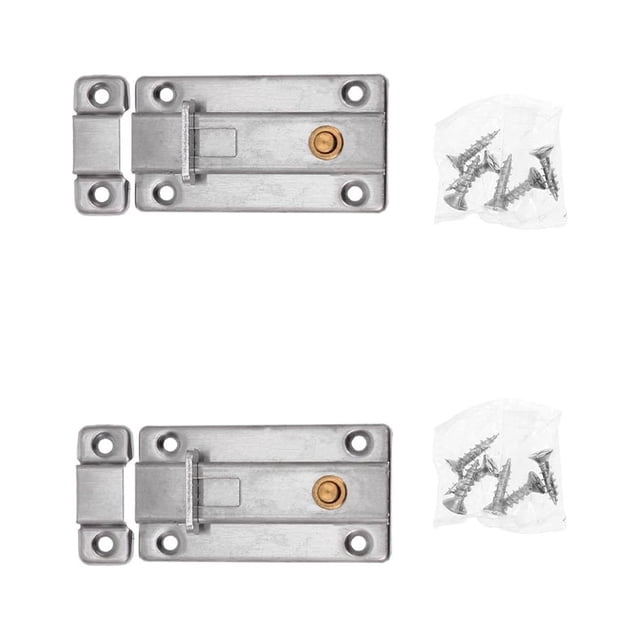 PBPBOX Security Slide Lock Latch Heavy Duty Door Locking 2Pcs - Walmart ...