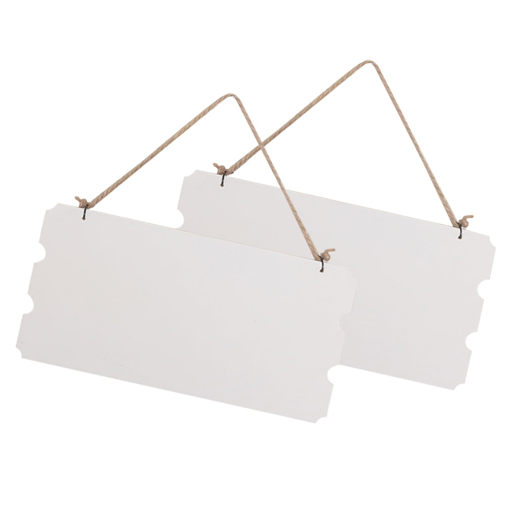 PBPBOX 2Pack White Wood Signs for Crafts Blank Plaque DIY Creation for ...