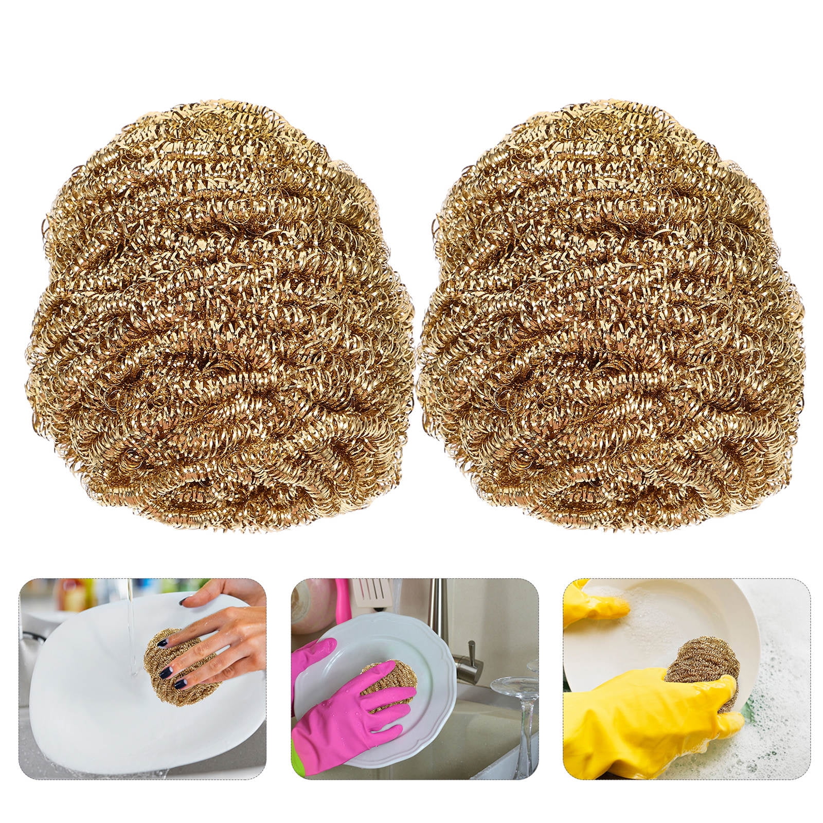 PBPBOX 2Pcs Copper Scouring Pads for Iron Tip Cleaner Efficient ...