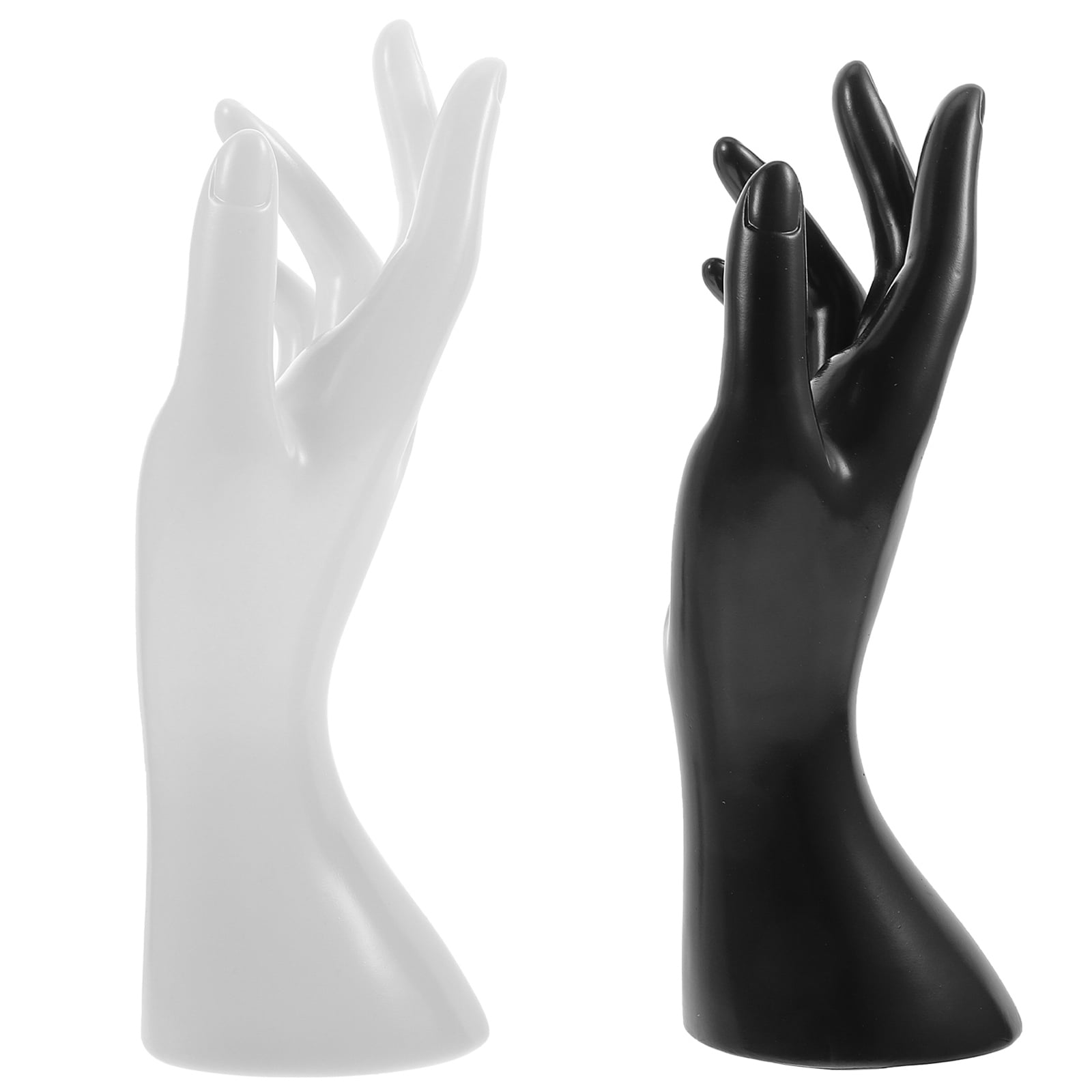 PBPBOX 2Pcs Jewelry Hand Model Plastic Hand Shape Display Stand with ...