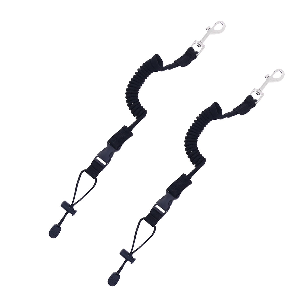 PBPBOX 2Pcs Kayak Paddle Wire Rope Black Tether Hook for Outdoor ...