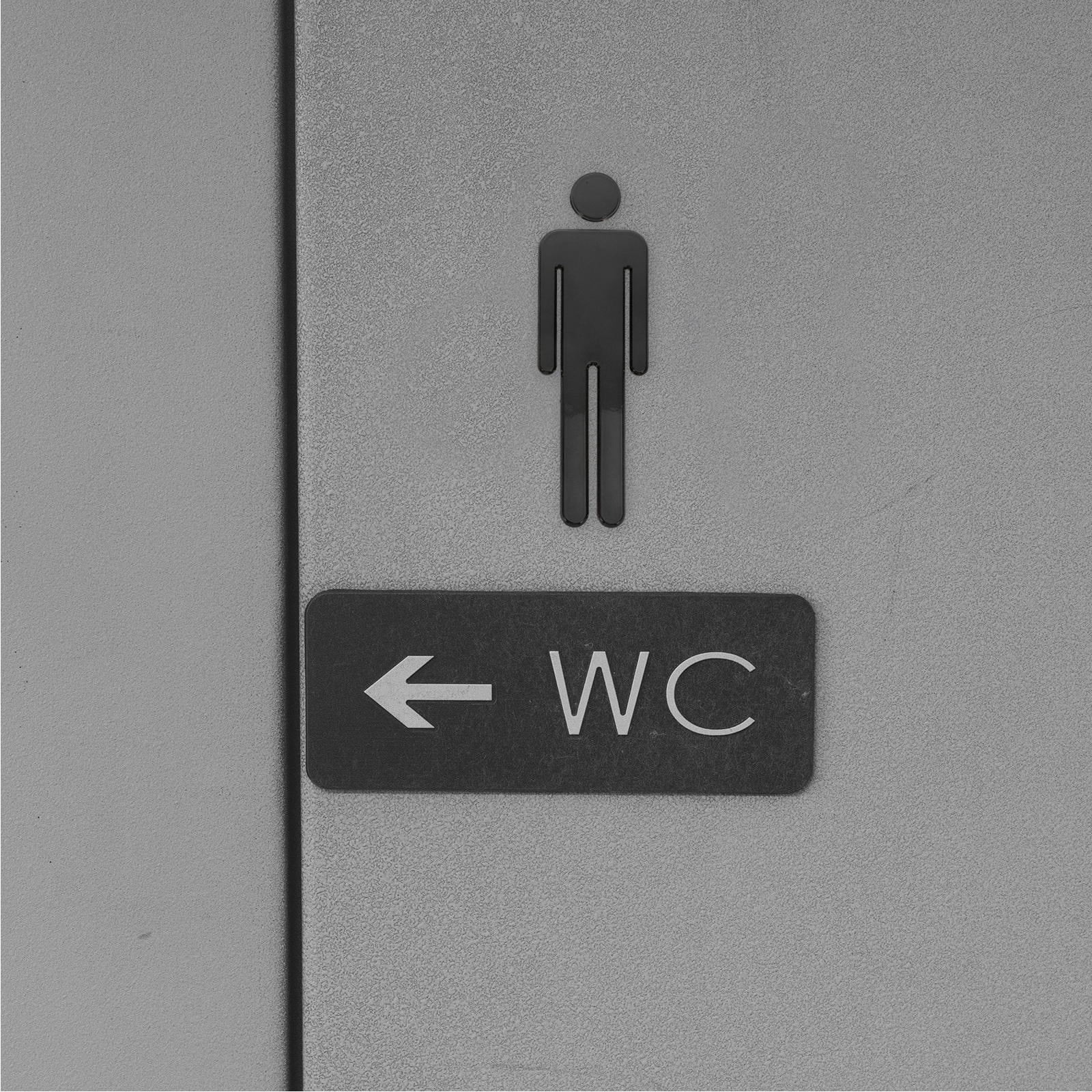 PBPBOX Office Facility Bathroom Sign Restroom Sign Stainless Steel ...
