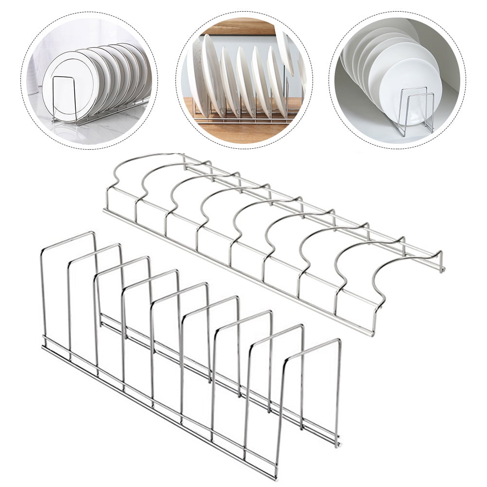 PBPBOX 2Pcs Storage Racks Silver for Kitchen Use with Stainless Steel ...