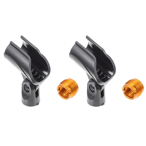 PBPBOX 2Set Black ABS PE Adjustable Mic Clips for Microphone ...