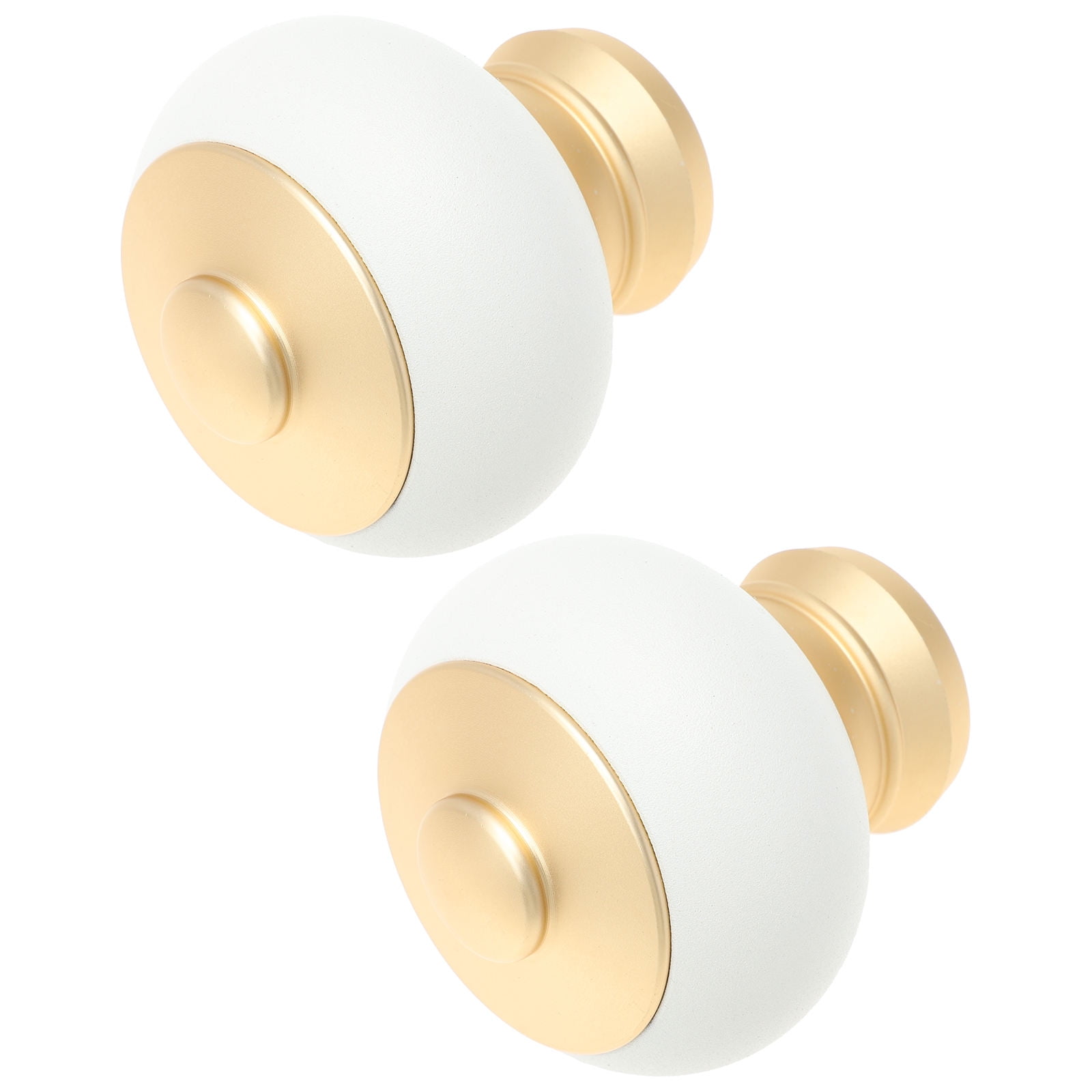 PBPBOX 2Set Elegant Ball Shaped Aluminium Alloy Curtain Rod Ends for ...