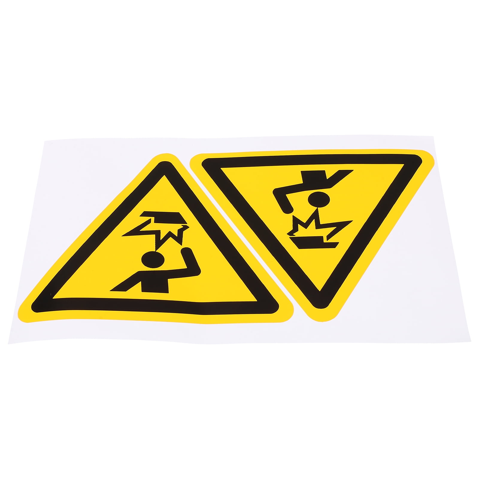 PBPBOX 2Set PVC Warning Label Sticker Watch Your Head Sign Yellow ...