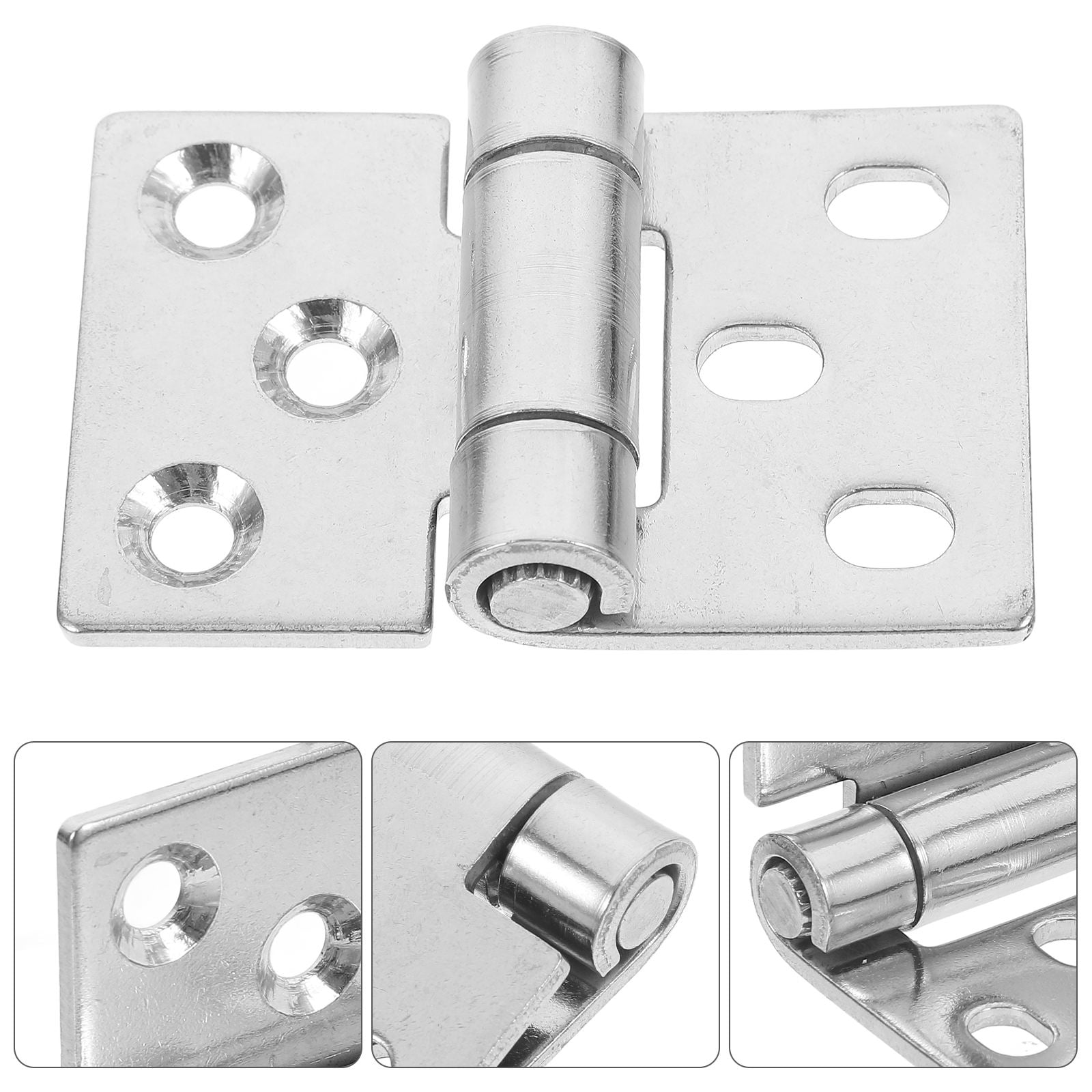 PBPBOX 2Set Small Door Hinges Iron Silver Hardware for Laundry Room to ...