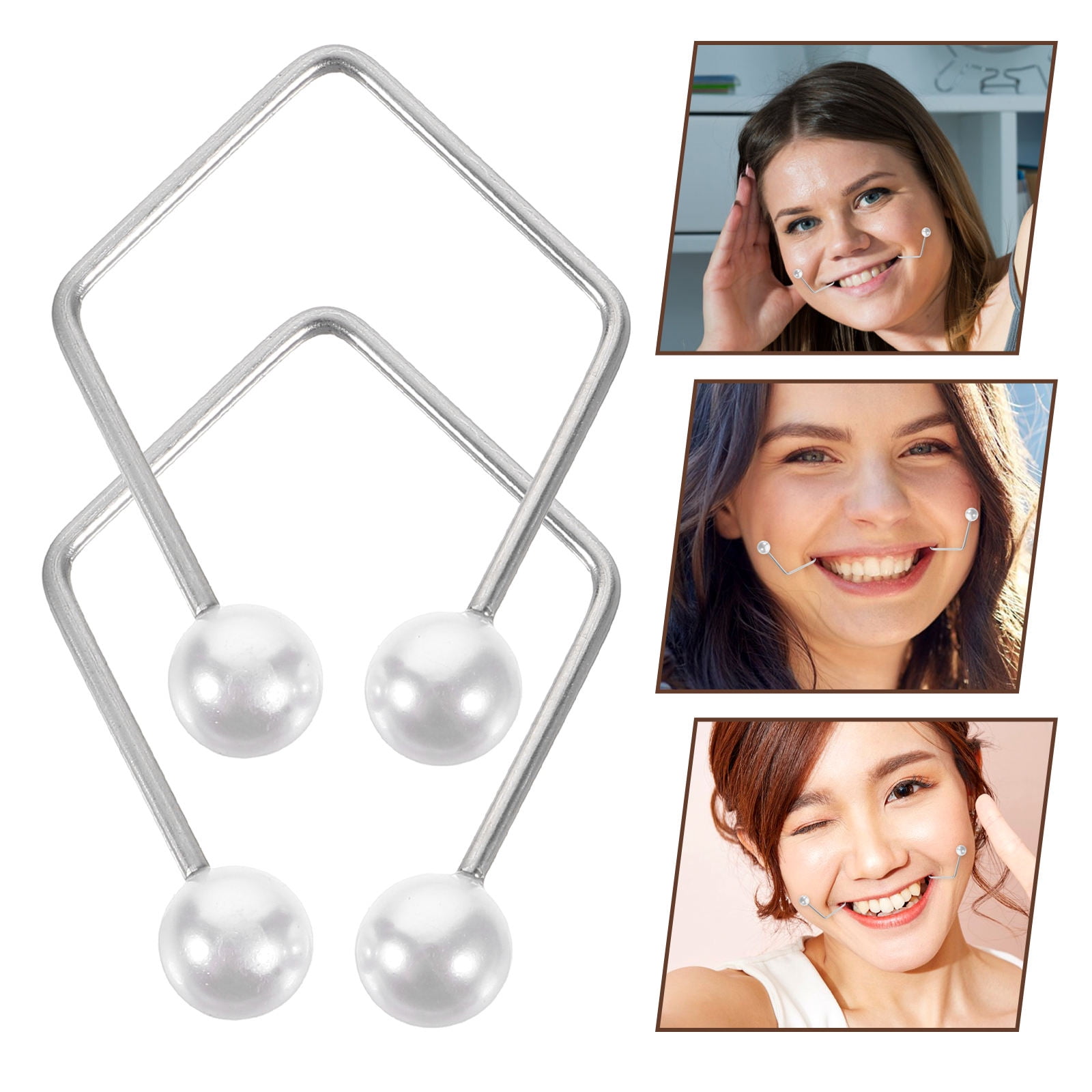 PBPBOX 2pcs Face Dimple Trainer Imitation Pearl Dimple Creation for ...