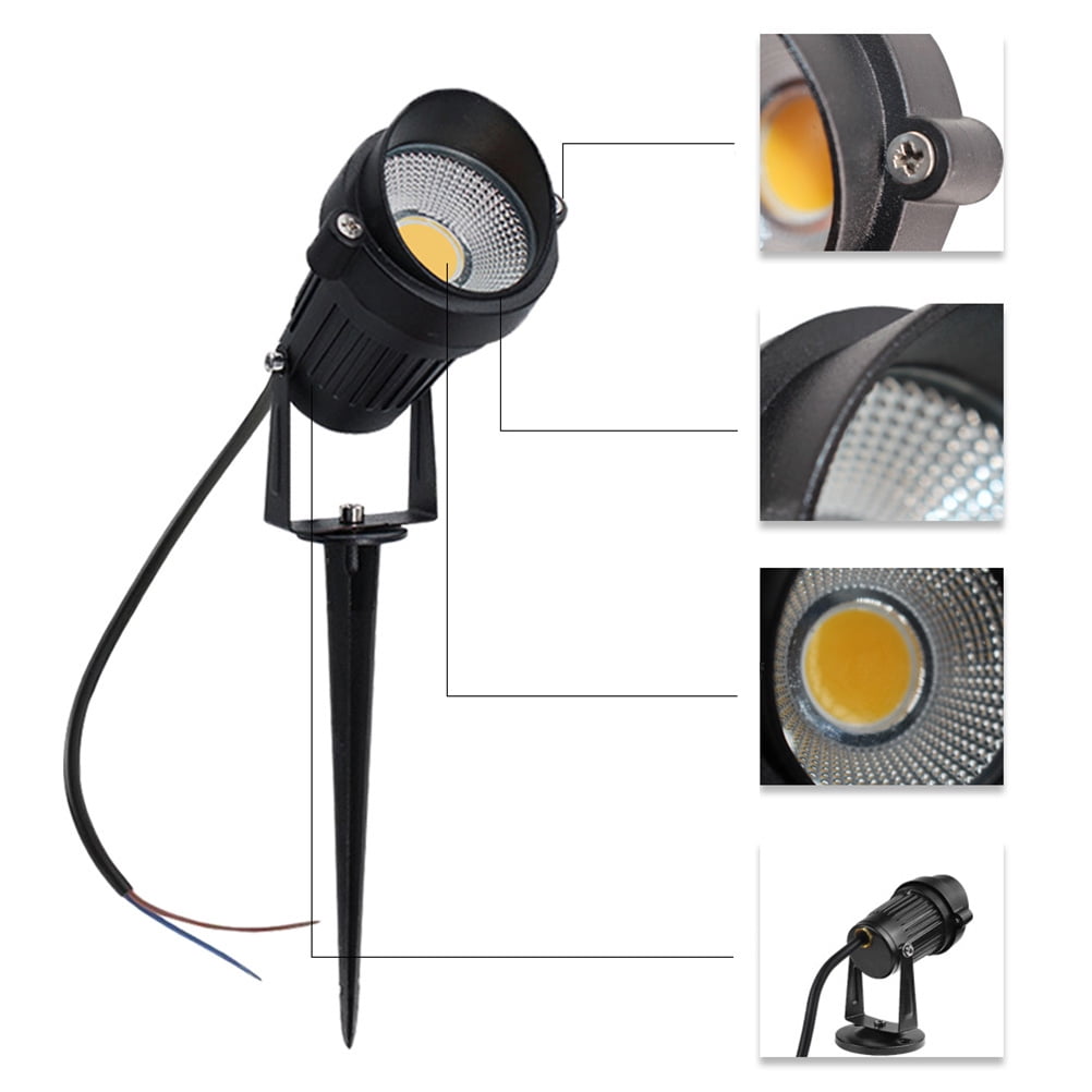 PBPBOX 2pcs Outdoor LED Cob Spotlight Stake Light for Pathway and ...