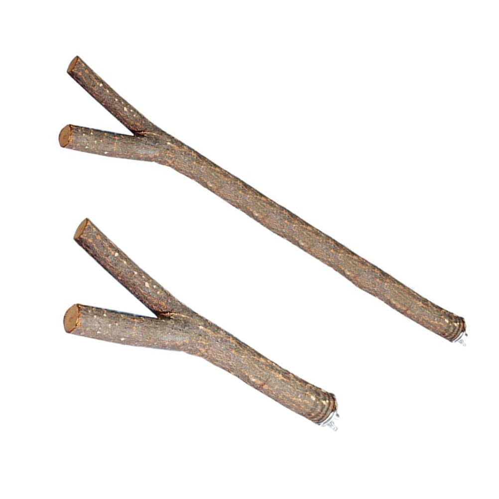 PBPBOX Parrot Pole Perch Stand Natural Style 2Pcs - Walmart.com
