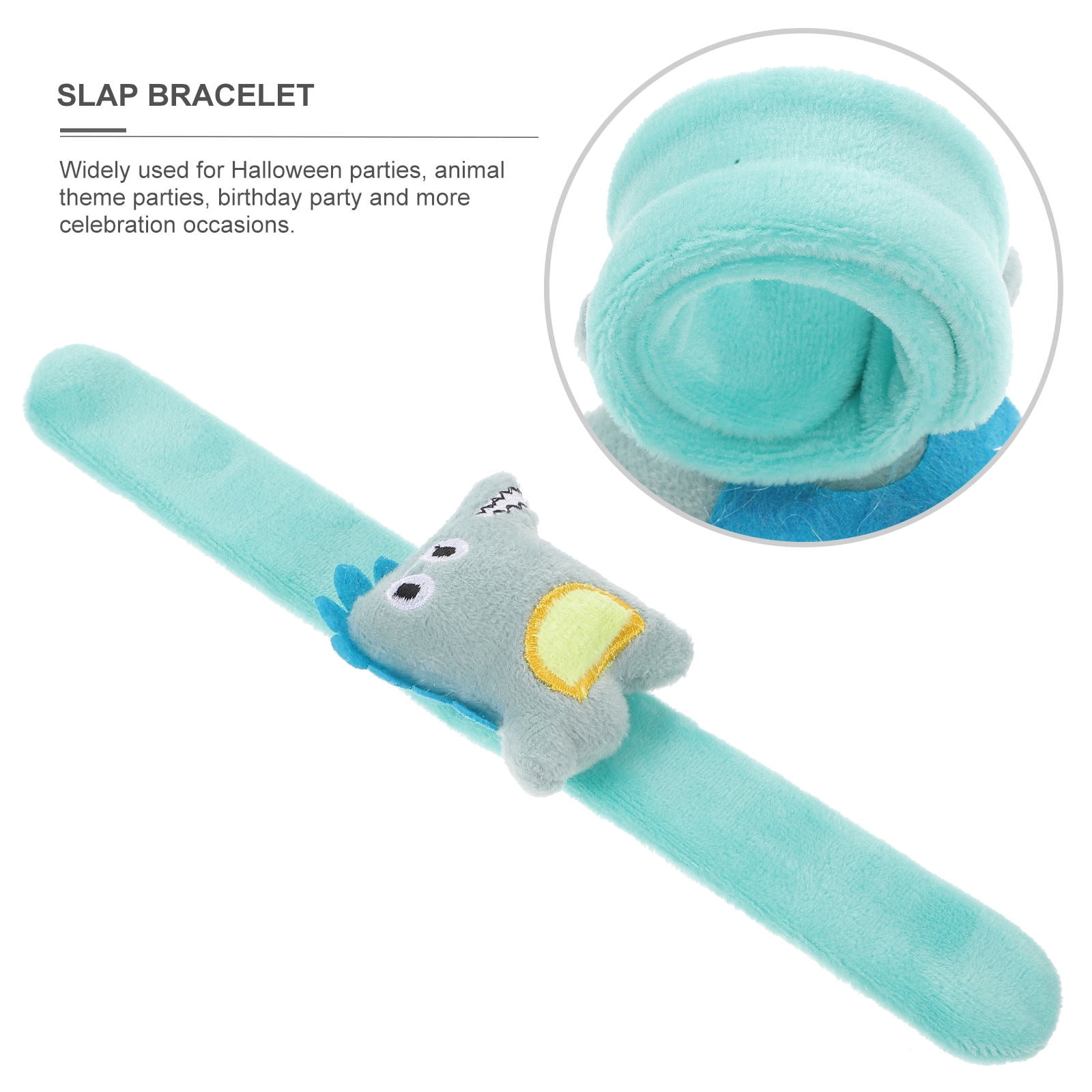 PBPBOX 2pcs Party Favours Assorted Color Plush Animal Shape Slap Bands ...
