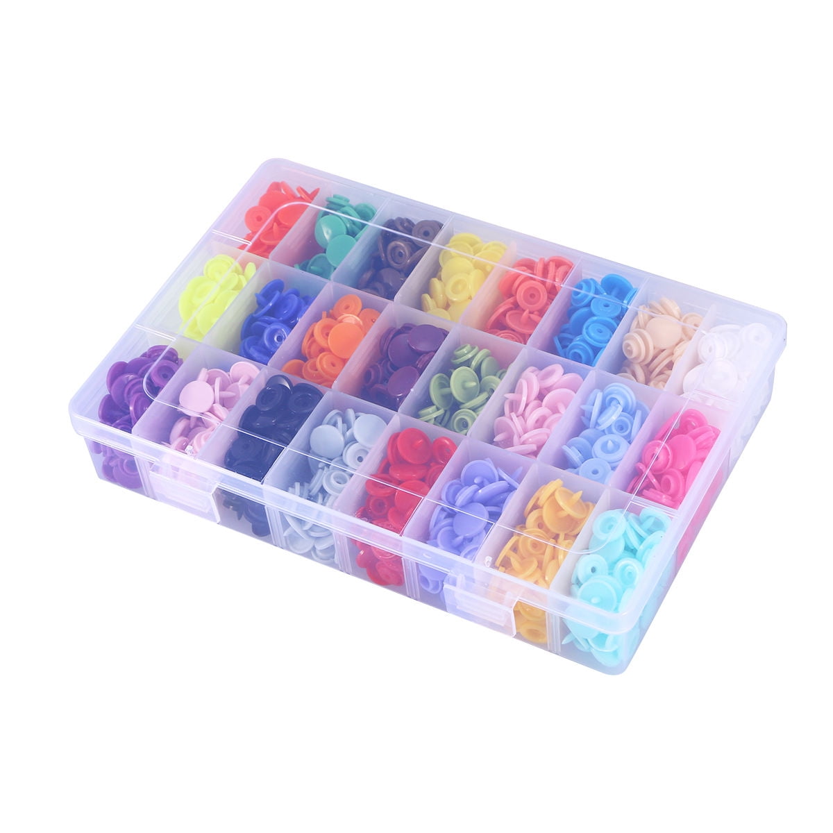 PBPBOX 360 Sets Plastic Snaps for Fabric No Sew Fastening T5 Snaps ...