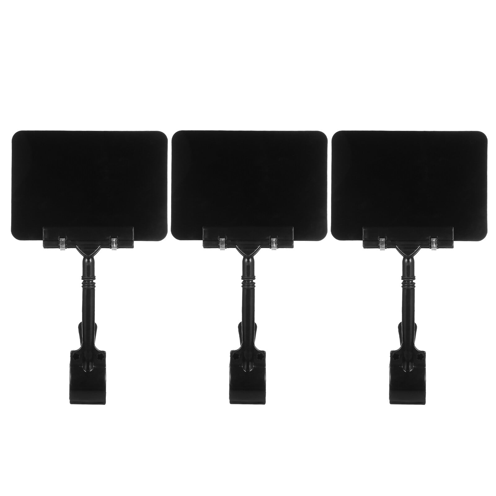 PBPBOX 3PCS Mini Price Display Board Price Display Black Plastic for ...