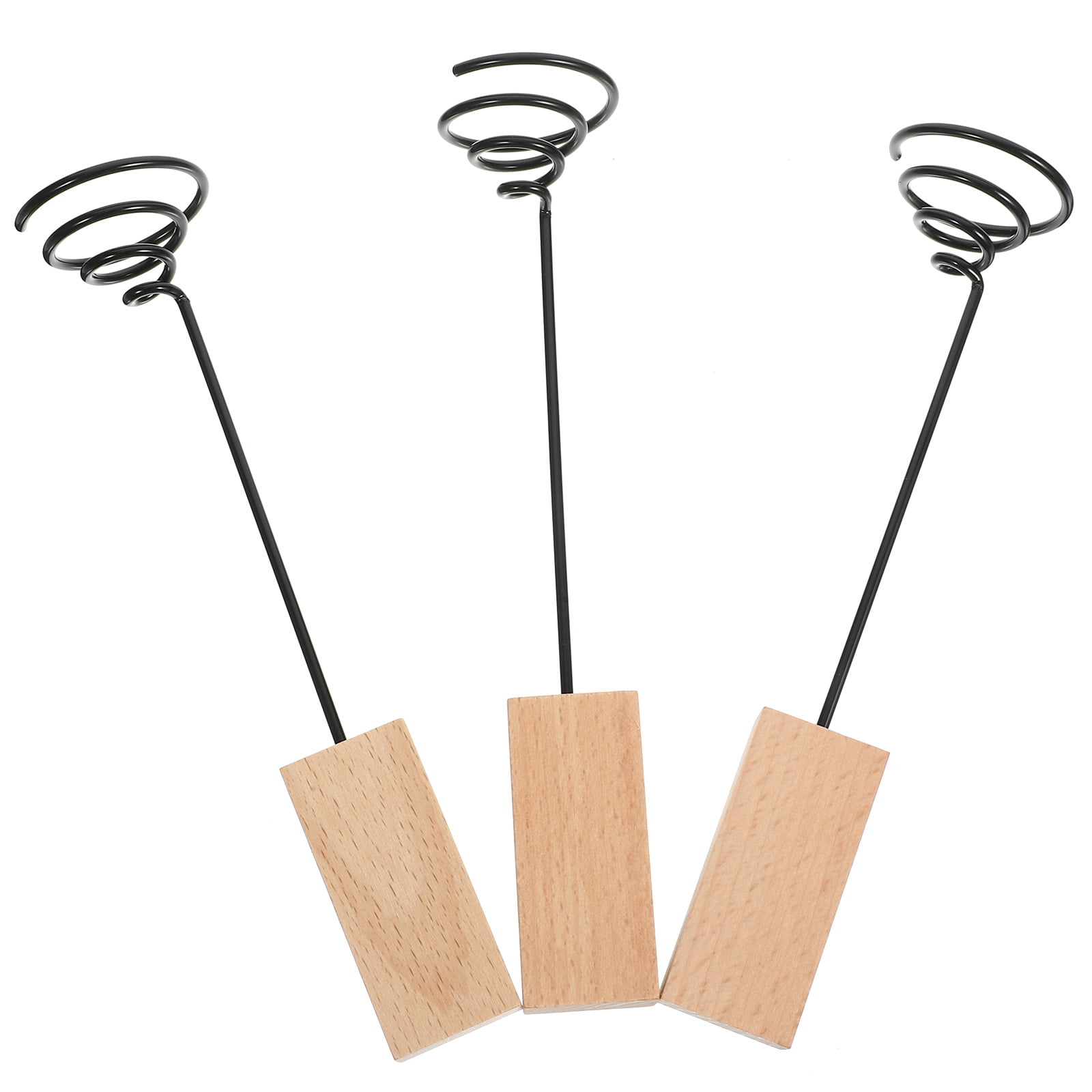 PBPBOX Air Plant Stand Iron Multi 3Pcs 8.4X2X1.2In Wooden Base ...