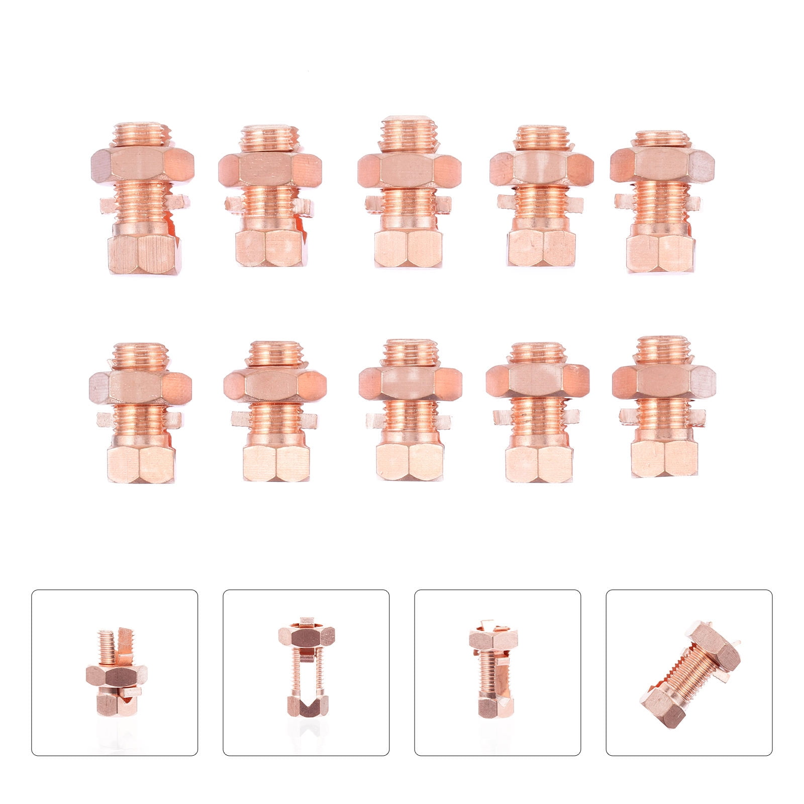 PBPBOX Split Bolt Connector Rose Gold 10Pcs 1.0X0.6In - Walmart.com