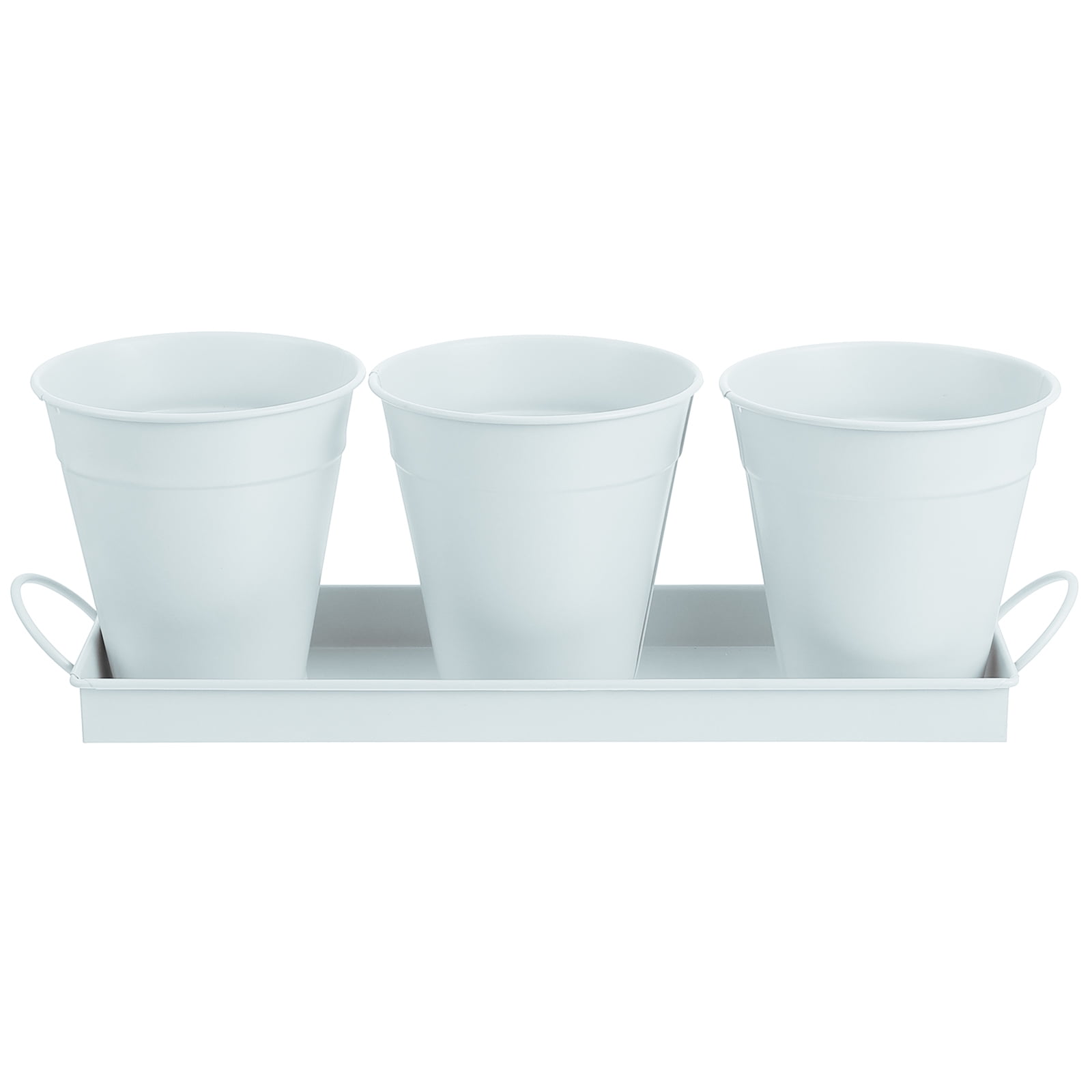 PBPBOX 3pc Set Flower Iron Bucket Planter Pot for Storage Container and ...