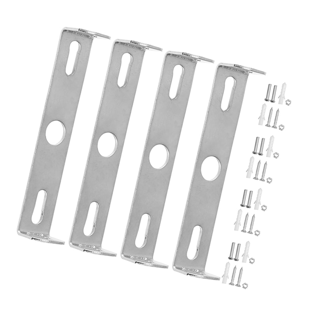 PBPBOX 4 Sets Wall Fan Mounting Bracket Silver Iron Sturdy Support For Lighting Fixtures ...