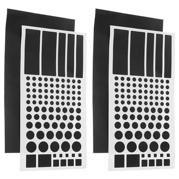 PBPBOX 4 Sheets Self Adhesive Stickers Blackout Stickers PVC Adhesive ...