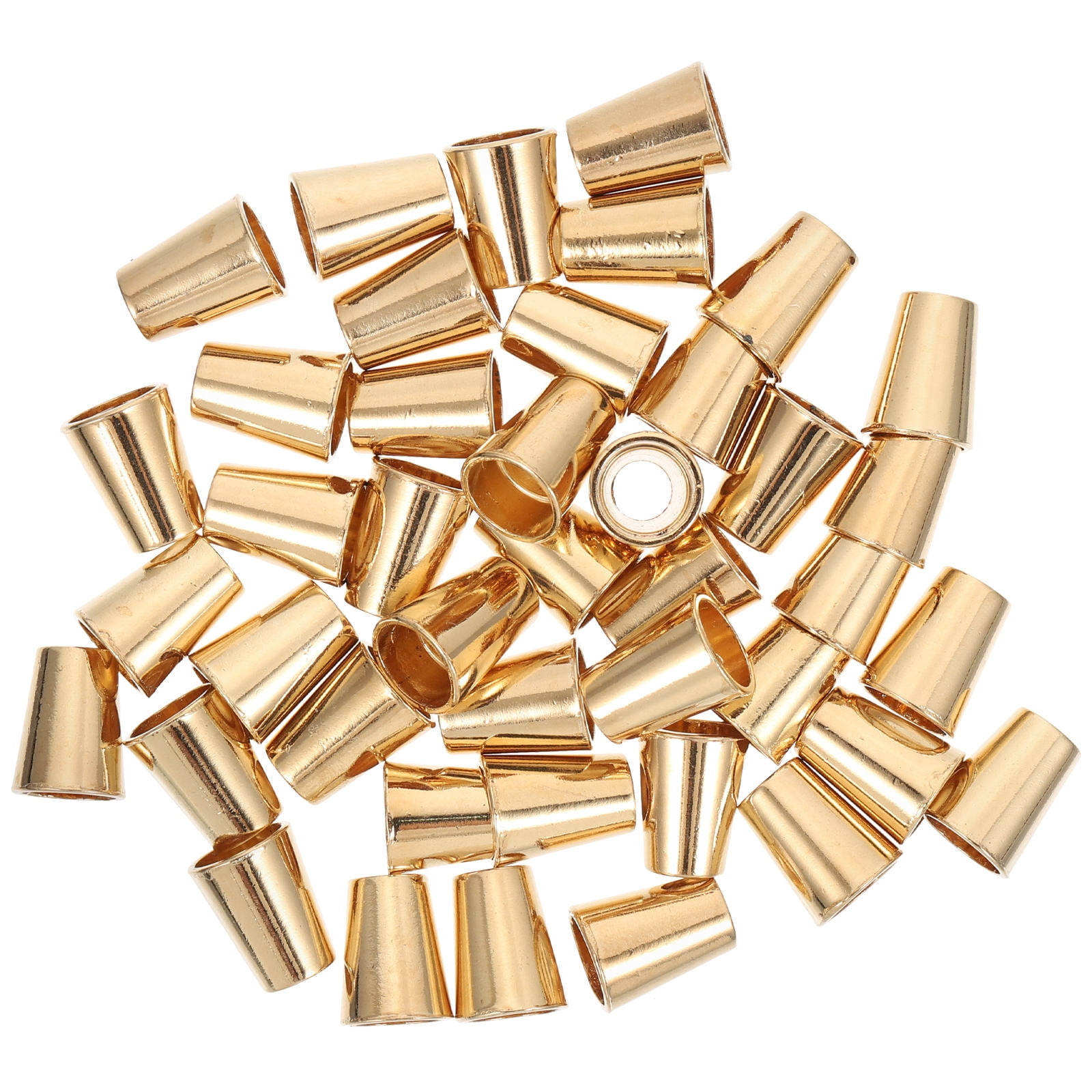 PBPBOX 40Pcs Golden Spring Cord Stoppers Metal Lanyard Locks for ...