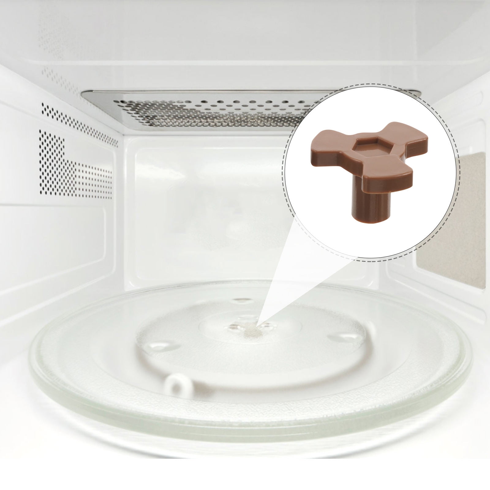 PBPBOX 4Pcs Microwave Turntable Shaft Plastic Dark Brown Replace ...