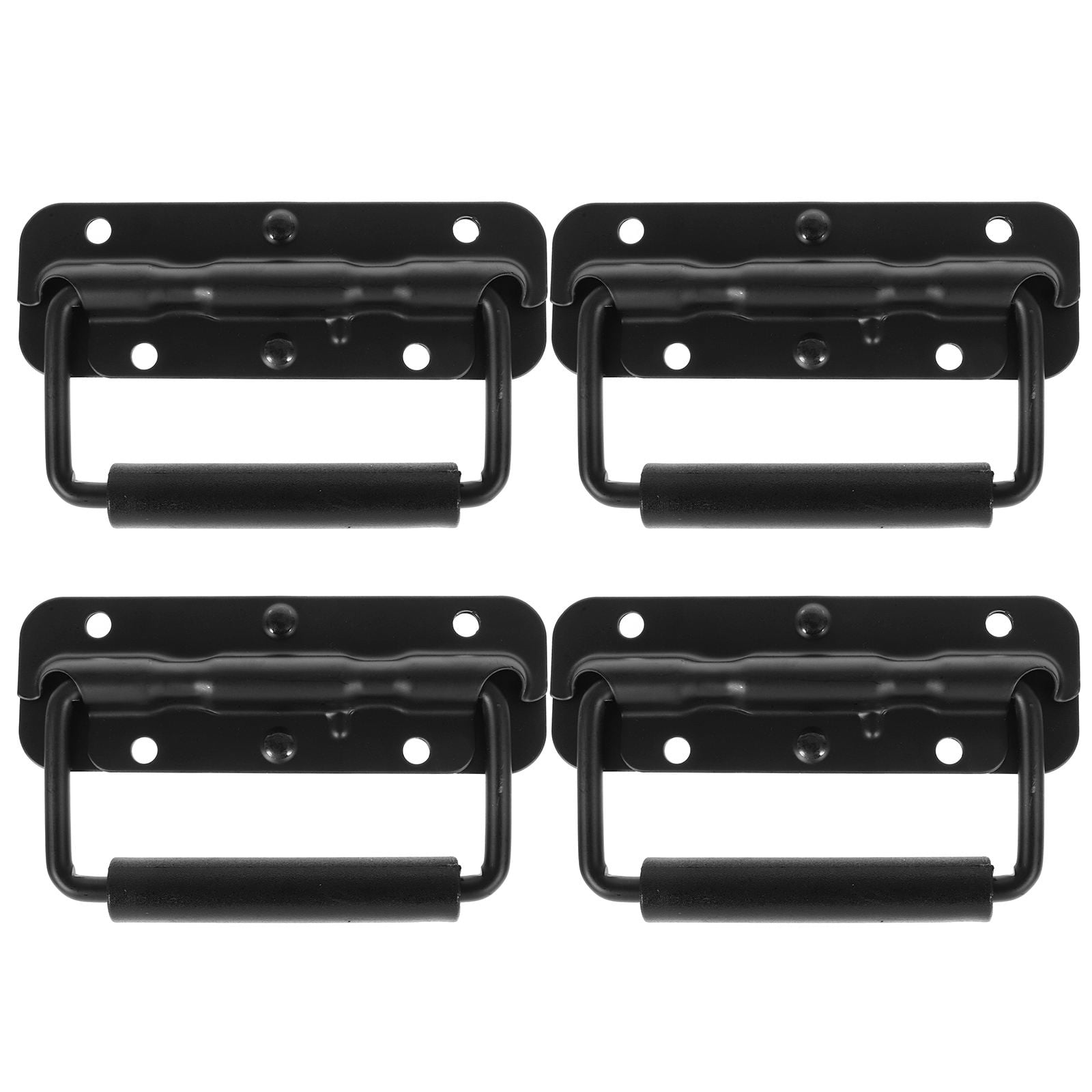 PBPBOX 4Pcs Rectangular Iron Spring Loaded Handles for Boxes 12.20X7 ...